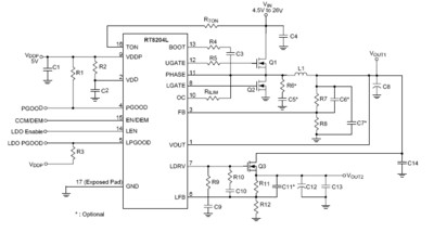 RT8207K - Complete DDRII/DDRIII/Low-Power DDRIII/DDRIV Memory Power Supply Controller