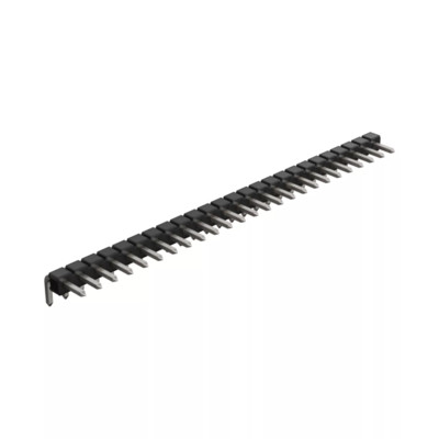 2.00mm Pitch Header, Breakaway, Right-Angle, Through Hole, Vertical, 5 Circuits, 0.38µm Gold (Au) Plating, Tray, Lead-Free