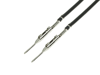 Pre-Crimped Lead Squba 1.8 Female-to-Squba 1.8 Female, Tin (Sn) Plating, 450.00mm Length, 22 AWG, Red