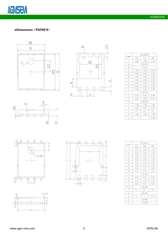 AGM4025A datasheet page 5