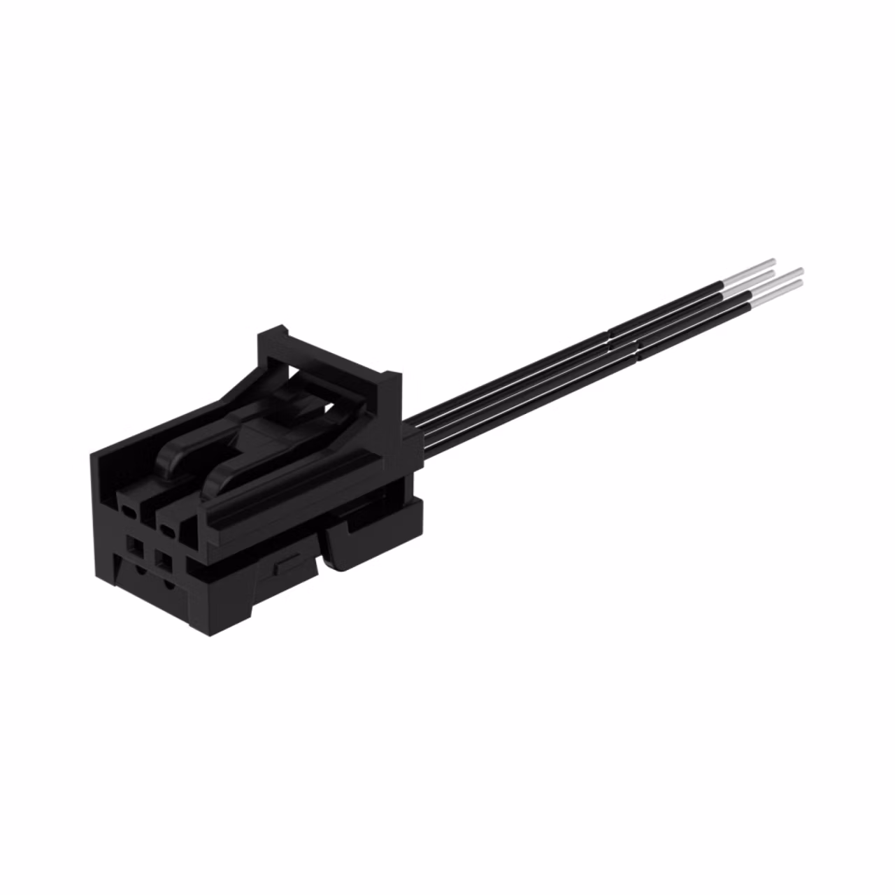 Mini50-to-Pigtail Off-the-Shelf (OTS) Cable Assembly, 2.00mm Pitch, Single Row, 600.00mm Length, 2 Circuits, Black for sale