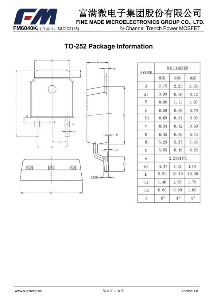 FM6040K datasheet page 6
