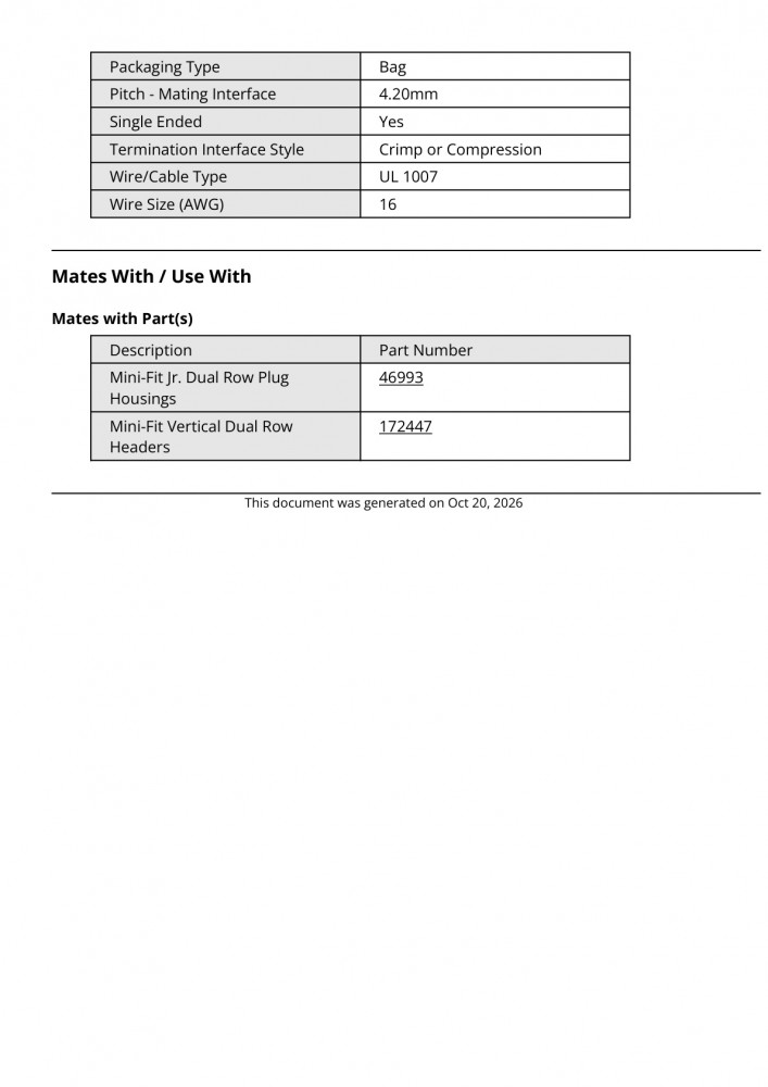Technical document image 3 for MOLEX 2262452042