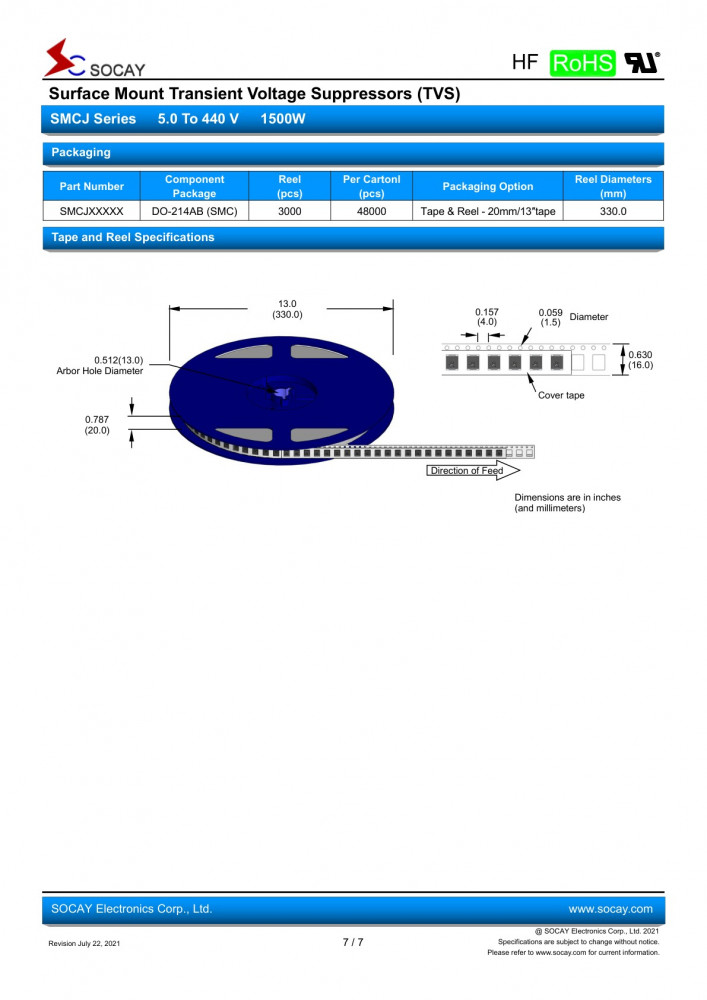 SMCJ series datasheet page 7