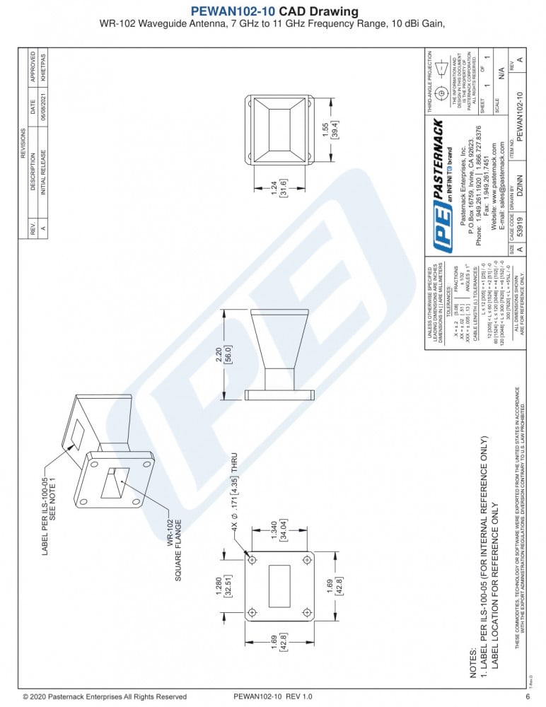 PEWAN102-10 datasheet page 6