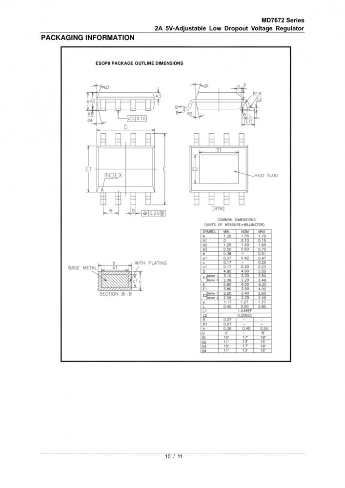 MD7672B50SF4 datasheet page 10