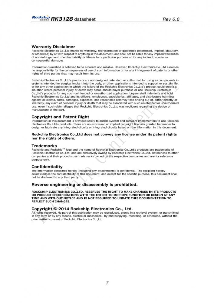 RK3128 document page 7