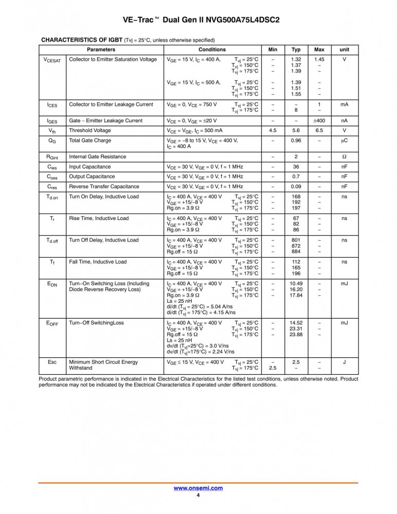 NVG500A75L4DSC2 datasheet page 4
