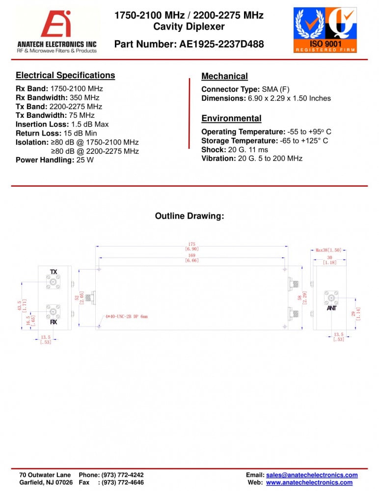 AE1925-2237D488 outline drawing