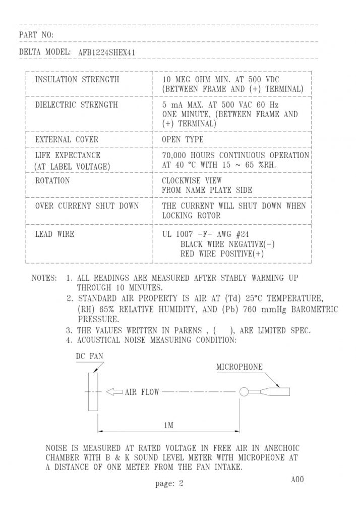 AFB1224SHEX41 specification page 4