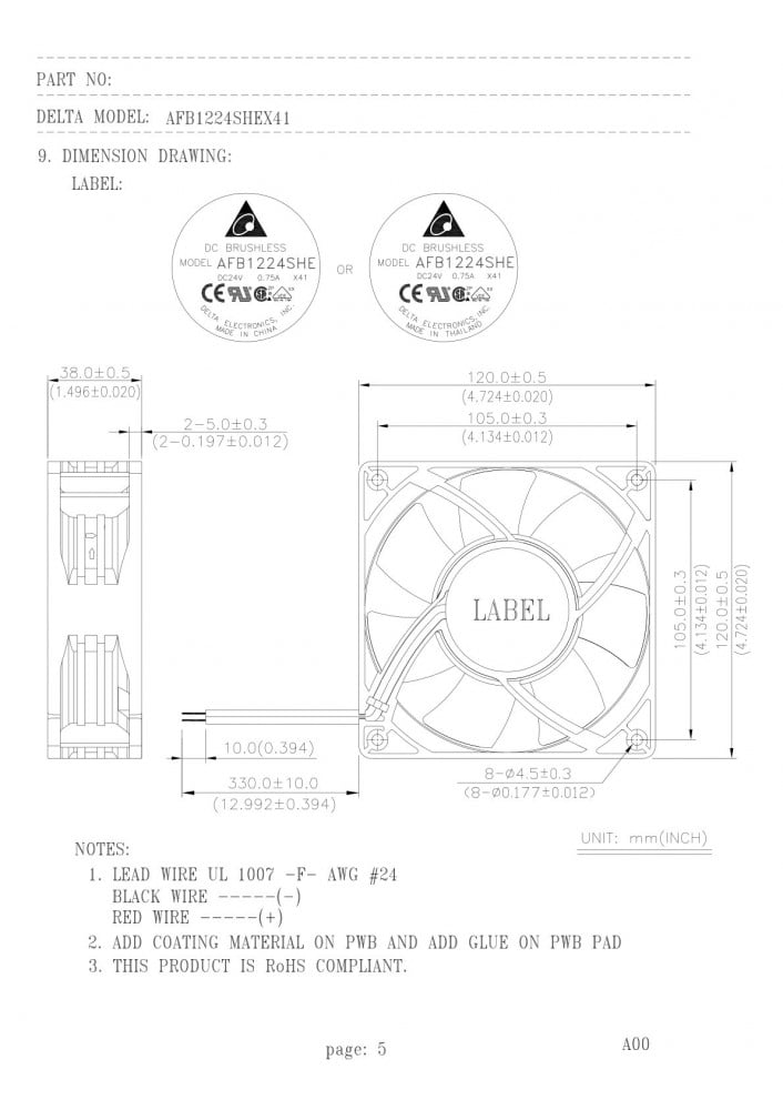 AFB1224SHEX41 specification page 7