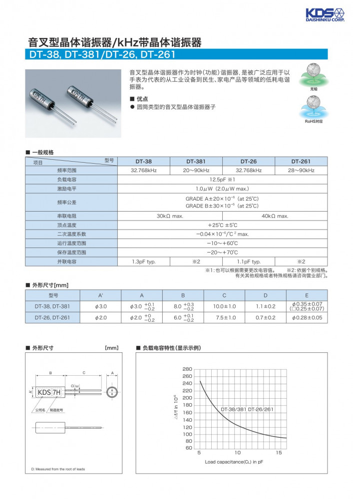 KDS DT-38 technical document preview
