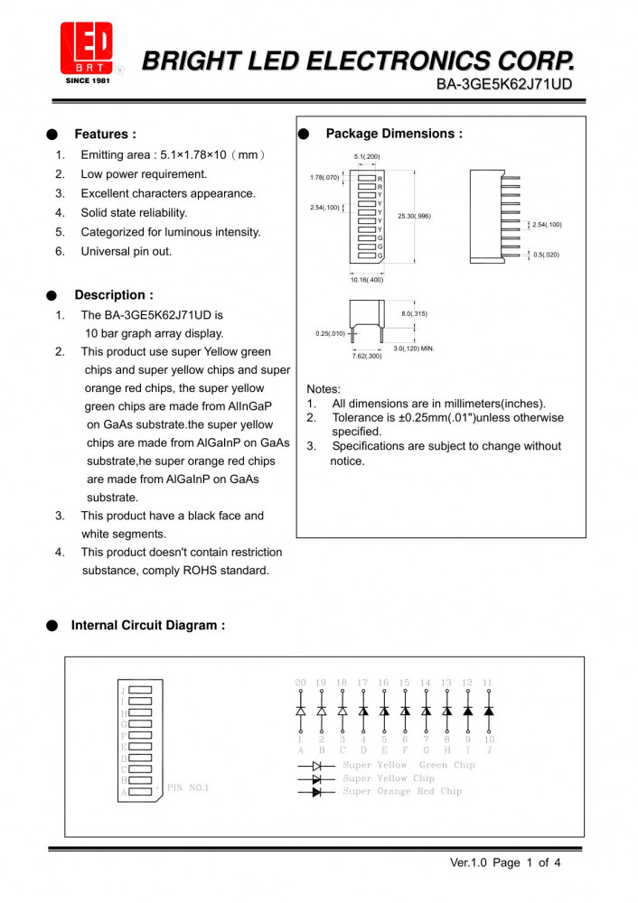BA-3GE5K62J71UD datasheet page 1