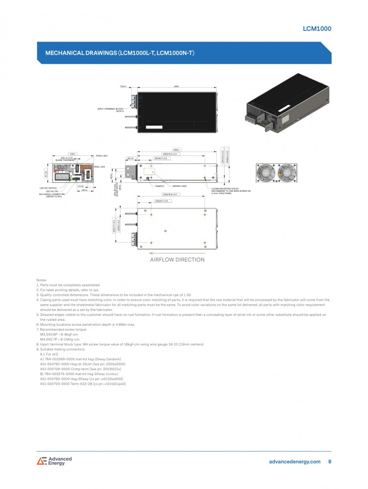 LCM1000 document page 8