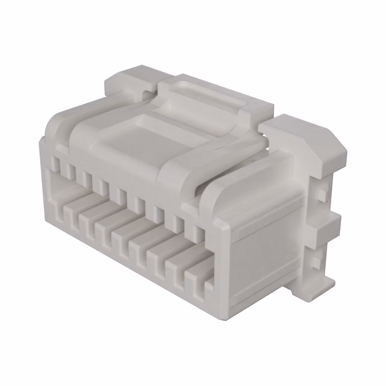 Micro-Lock Plus TPA Type Receptacle Housing, 1.25mm Pitch, Low-Halogen, Dual Row, Positive Lock, 18 Circuits, Natural (White) for sale