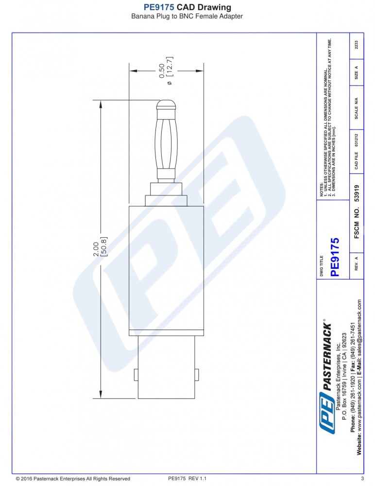 PE9175 technical document page 3