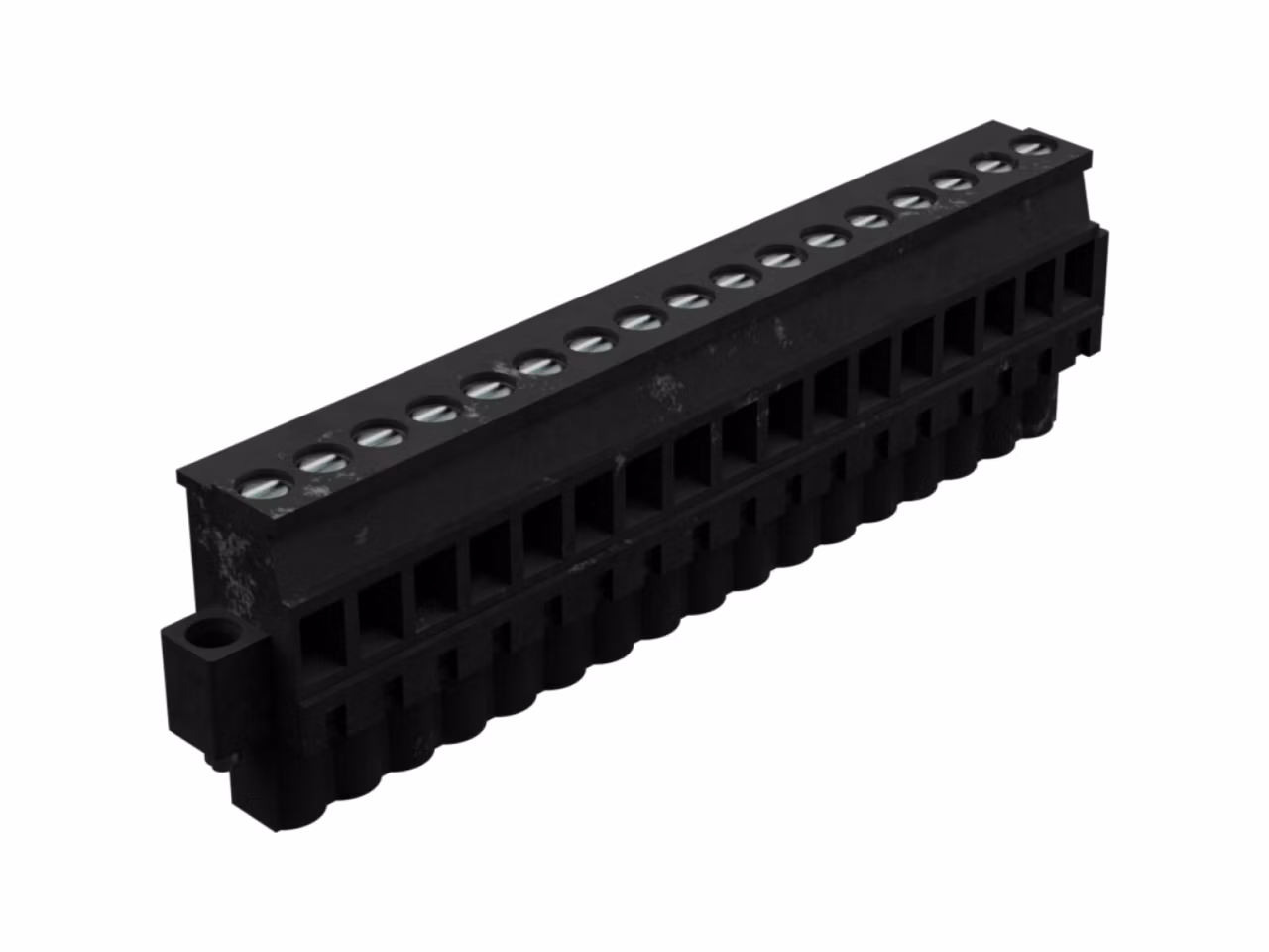5.00mm Pitch Eurostyle Vertical Plug, with Retention Screws and Reverse Imprinting, Rear Wire Entry, Black, 17 Circuits for sale