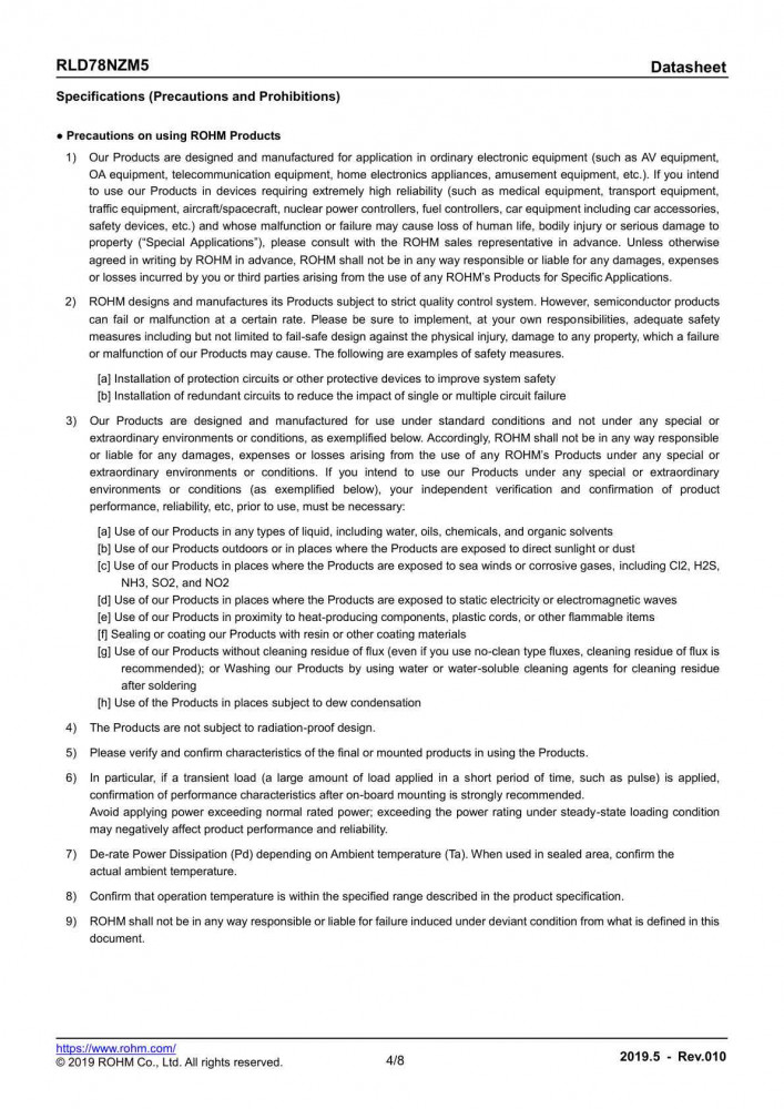 RLD78NZM5-00A datasheet page 4