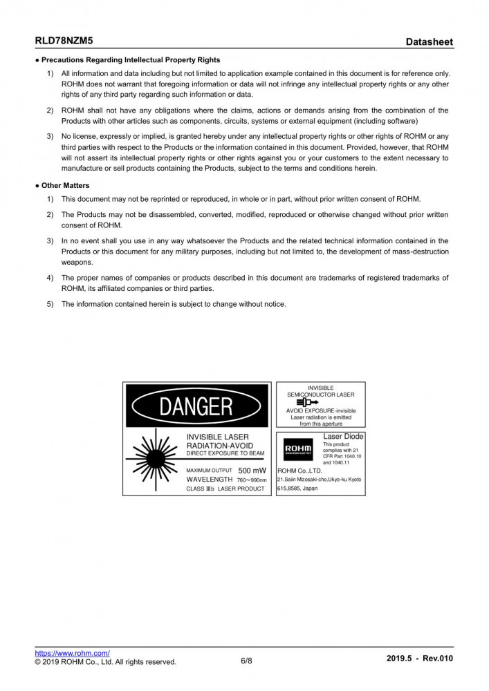 RLD78NZM5-00A datasheet page 6