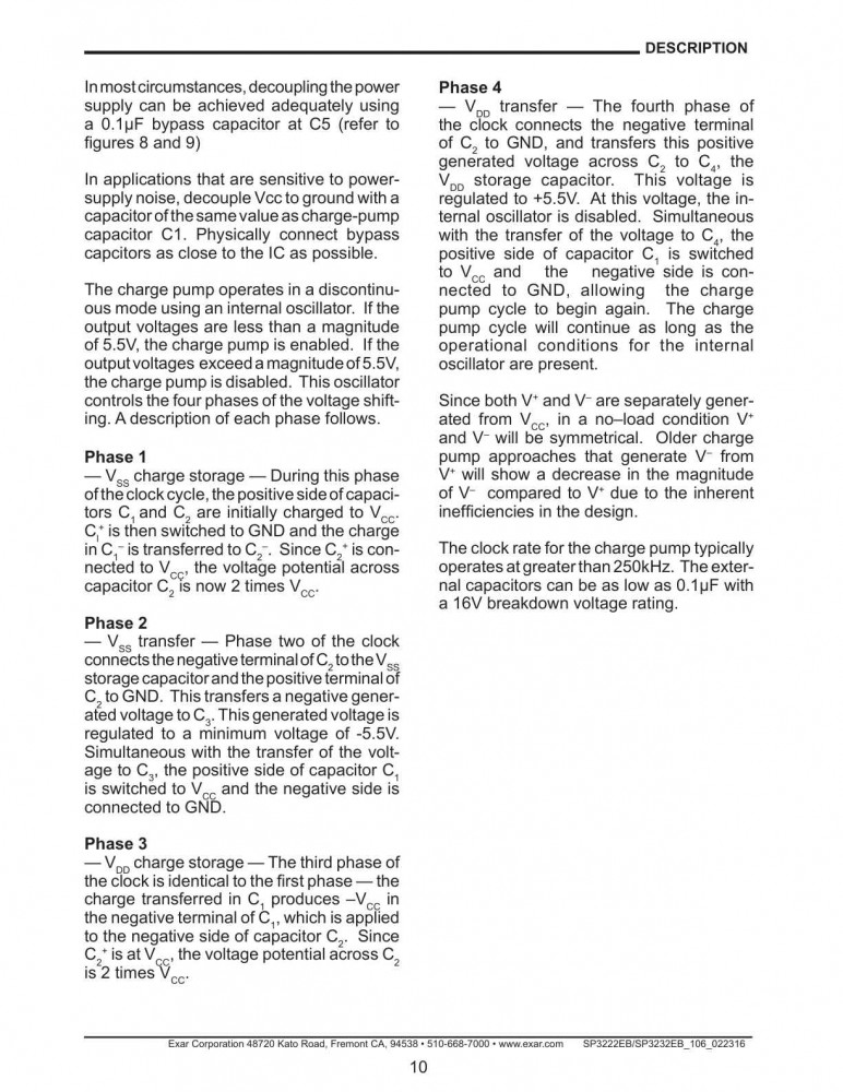 SP3232EB technical document page 10