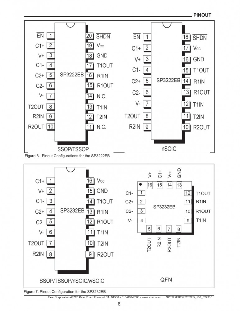 SP3232EB technical document page 6