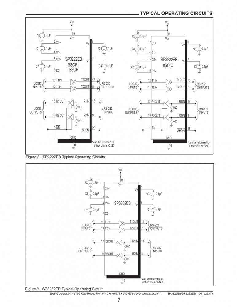 SP3232EB technical document page 7