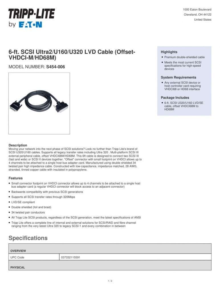 S454-006 technical document page 1