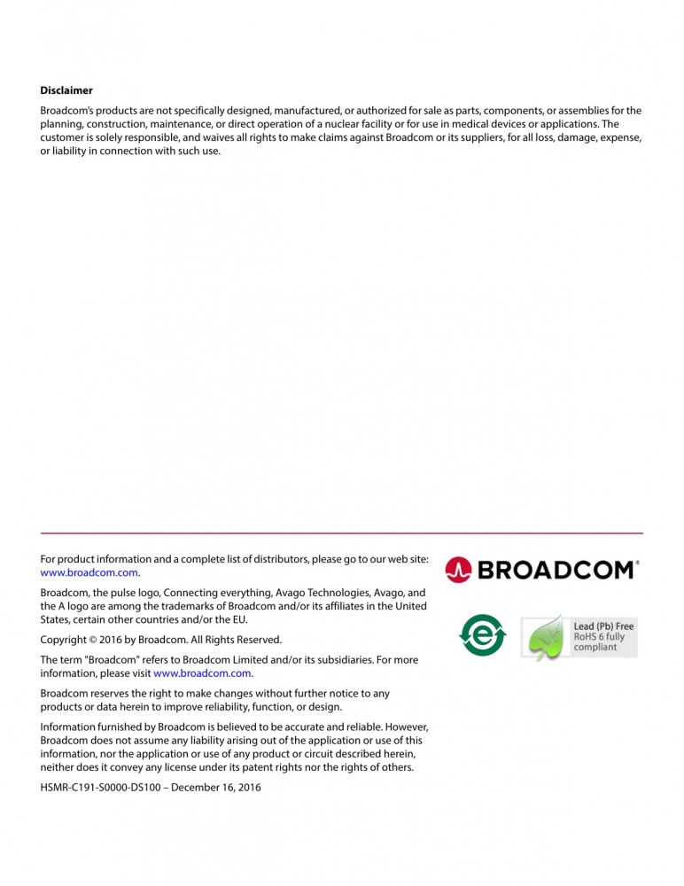 HSMR-C191-S0000 datasheet page 10