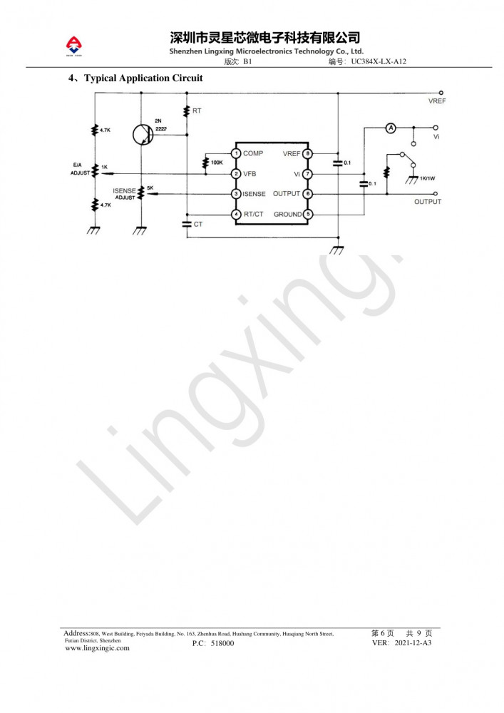 UC3842BD(LX) datasheet page 6