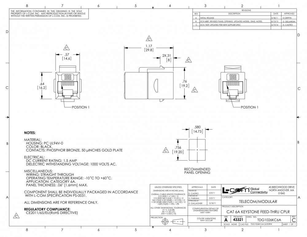 TDG1026KC6A technical drawing preview