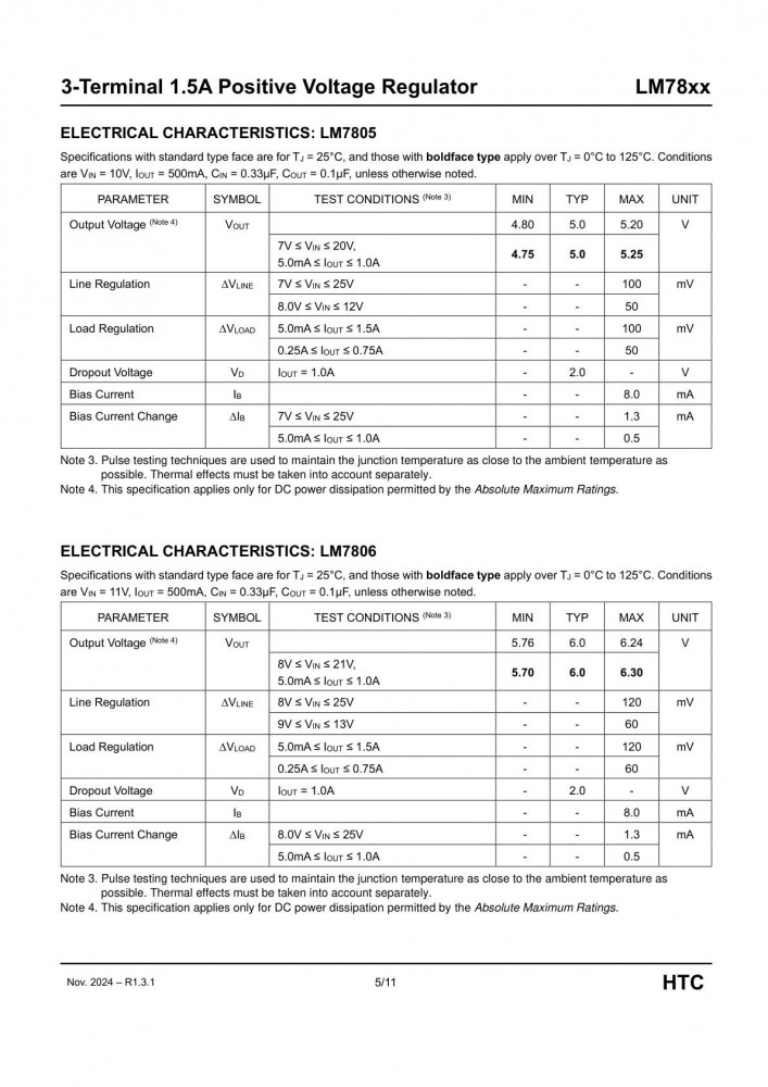 LM7805TP datasheet page 5