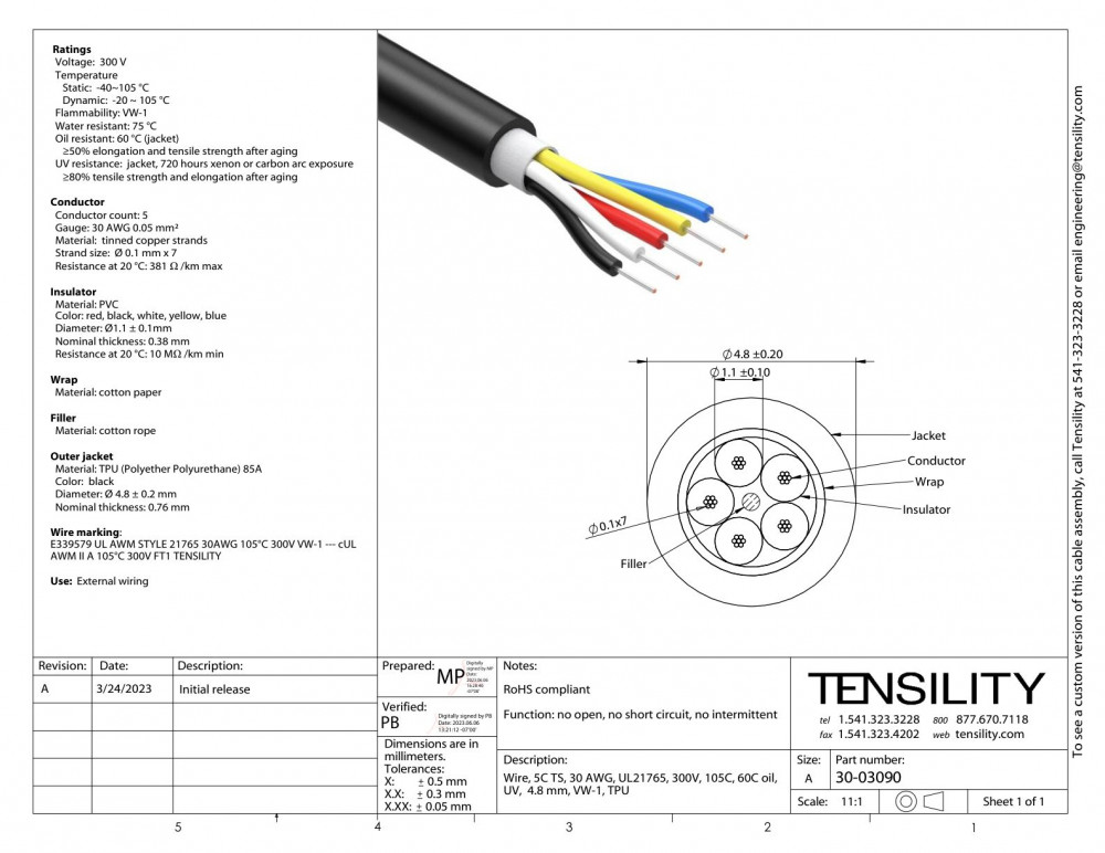 30-03090 product drawing and specification image