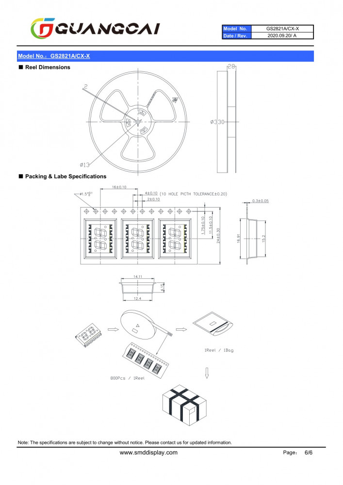 GS2821CR-G datasheet page 6