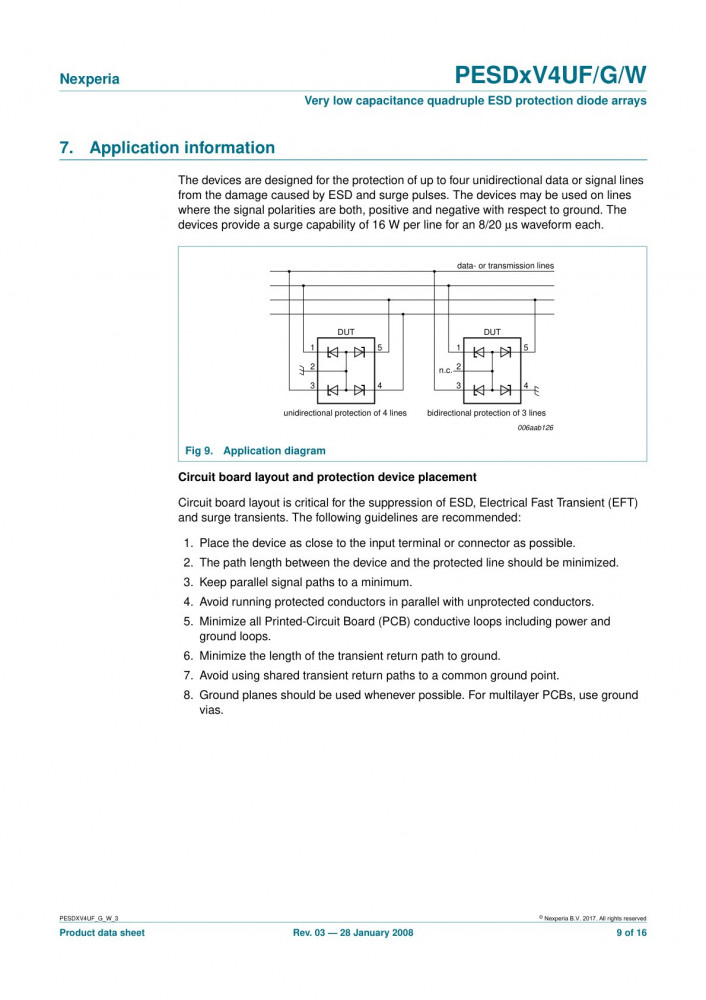PESD5V0V4UW datasheet page 9