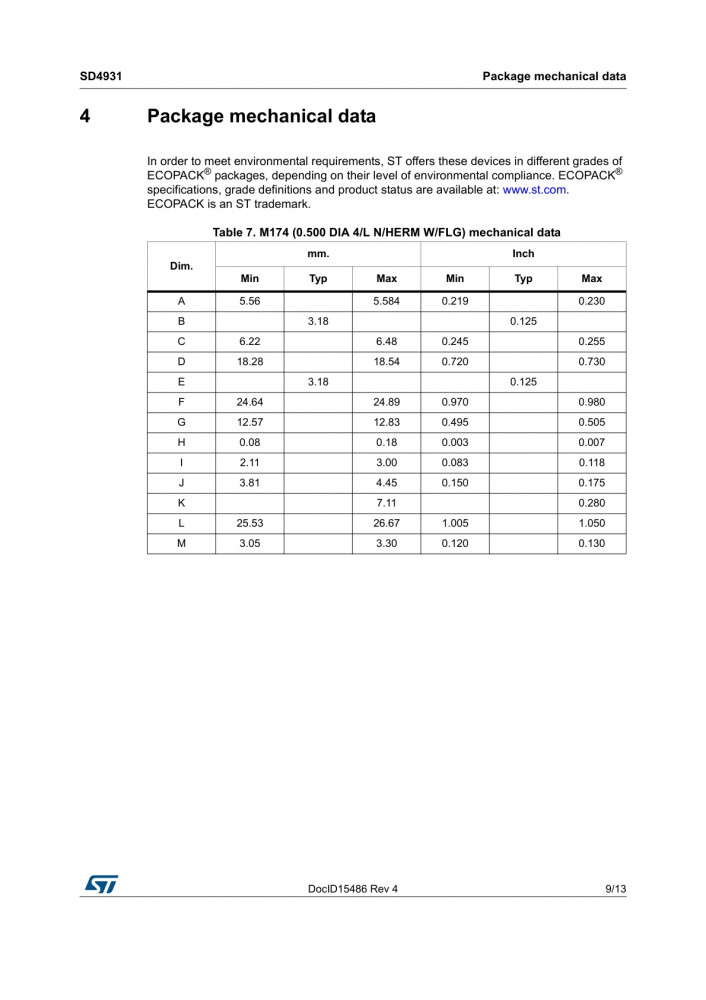 SD4931 datasheet page 9