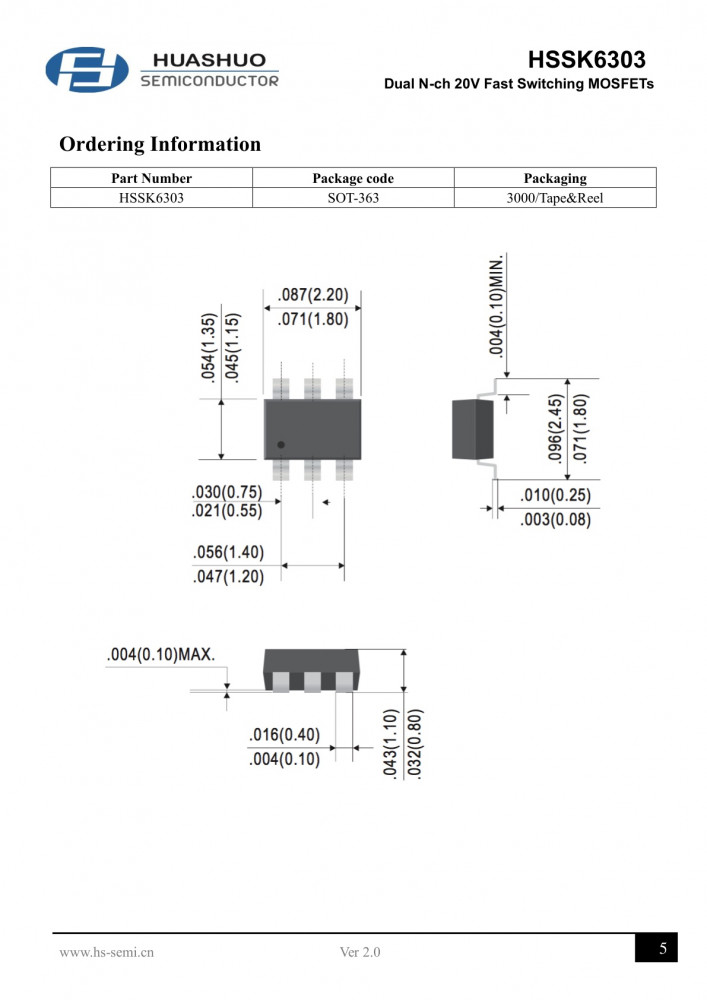 HSSK6303 datasheet page 5