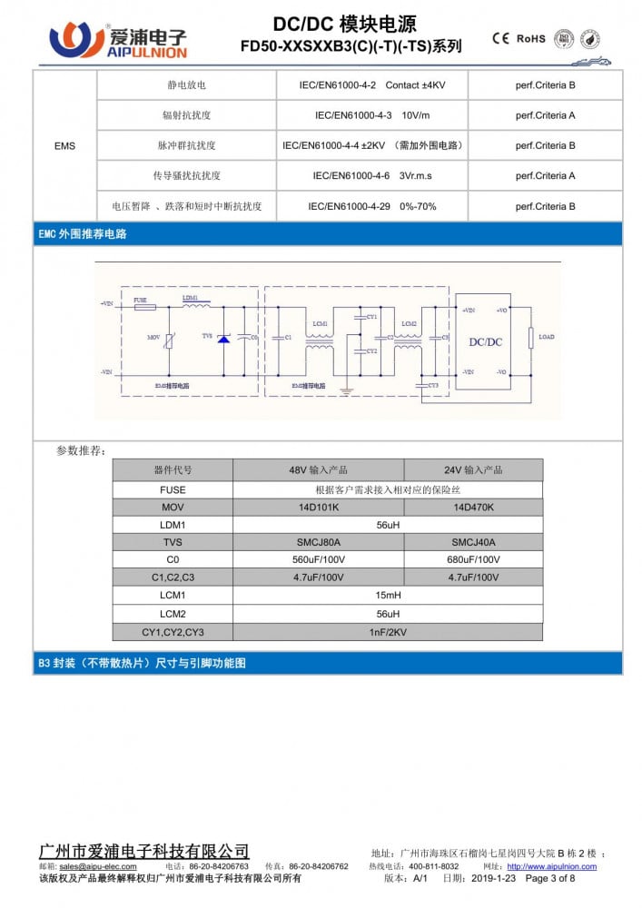 FD50 datasheet page 3