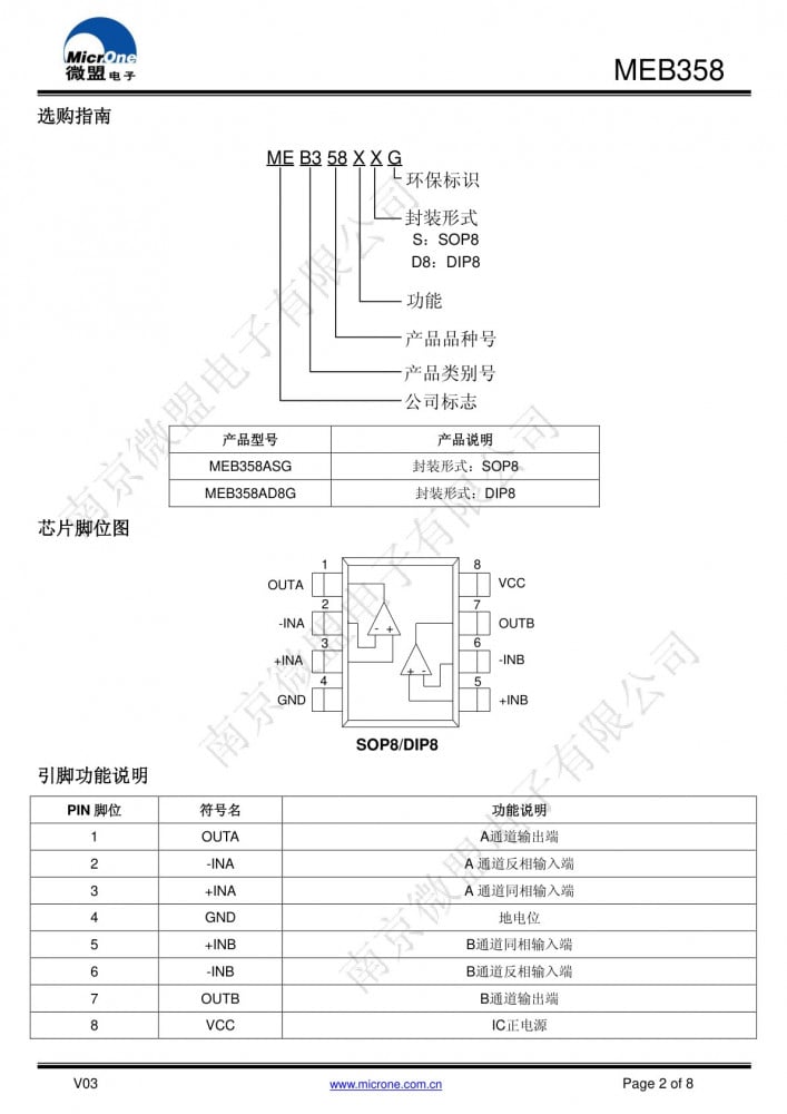 MEB358ASG datasheet page 2