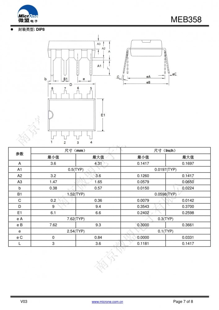 MEB358ASG datasheet page 7