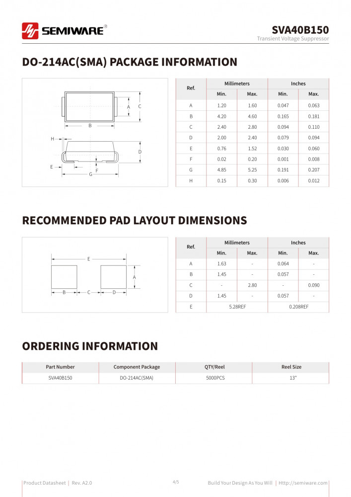 SVA40B150 datasheet page 4