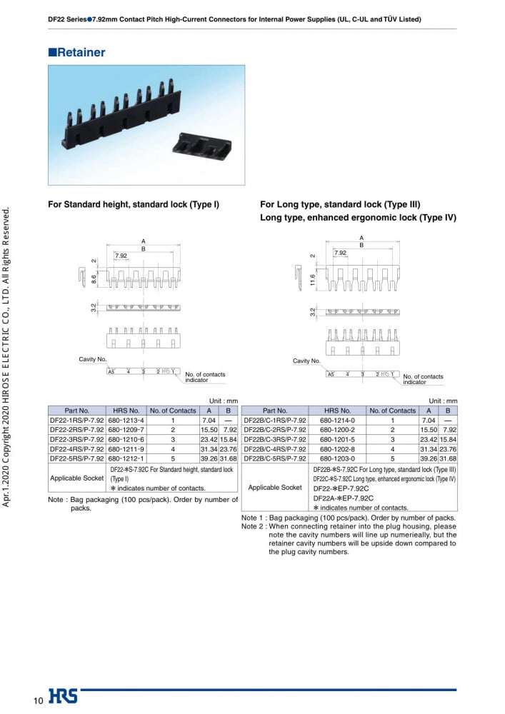HRS DF22 catalog page 10