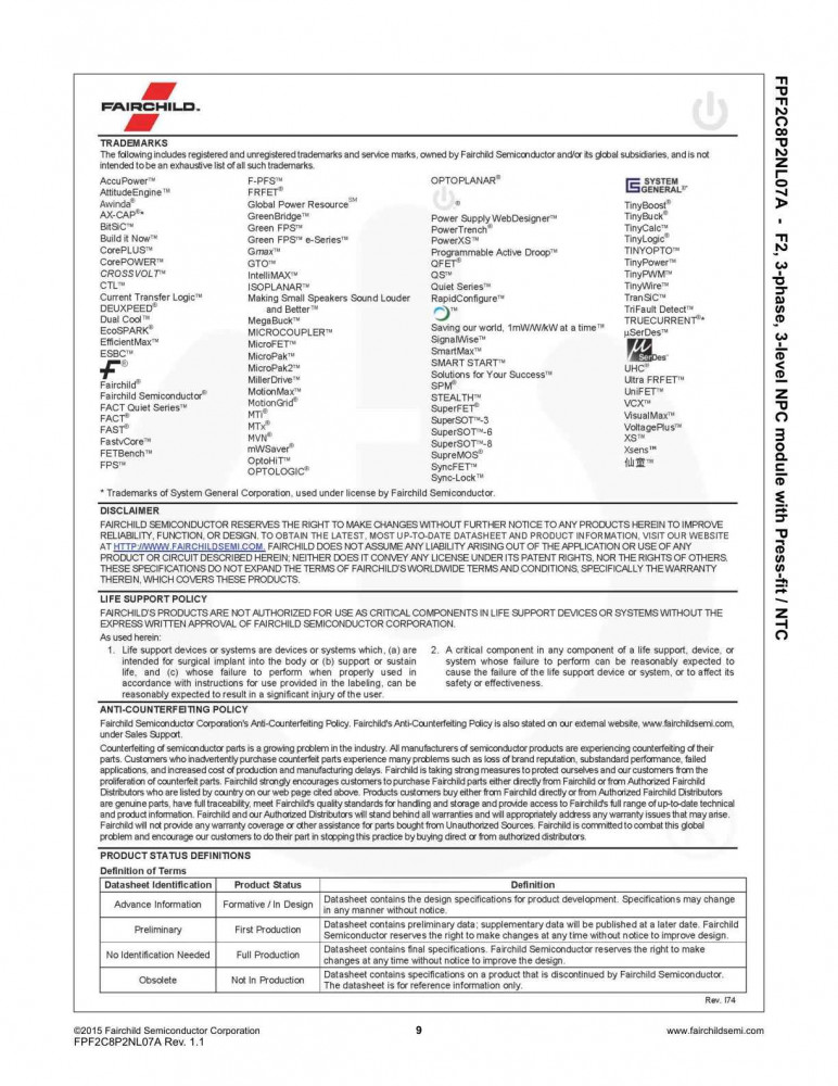 FPF2C8P2NL07A datasheet page 10