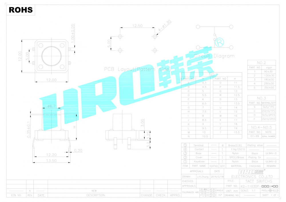 K2-1103DP-M4SW-04 technical drawing page 1