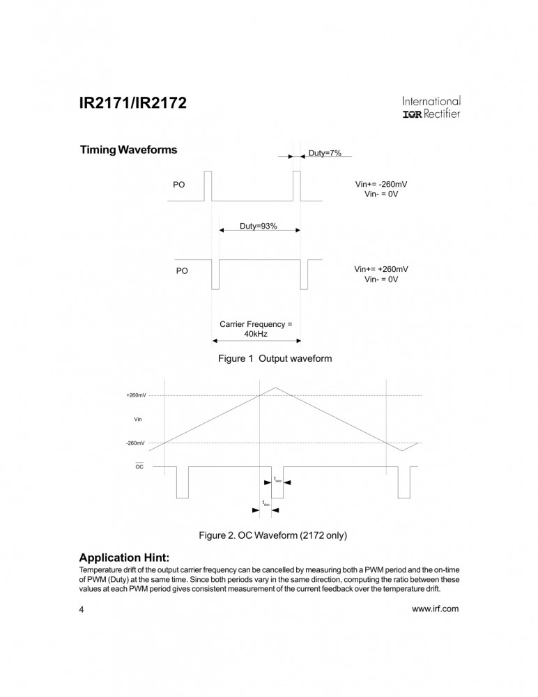 IR2172PBF datasheet page 4