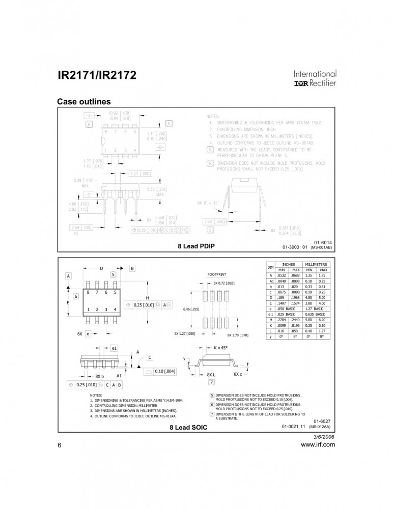 IR2172PBF datasheet page 6