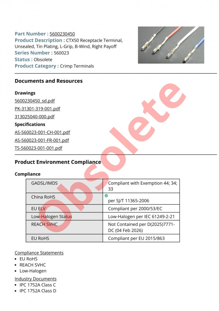 5600230450 technical document preview, page image 1