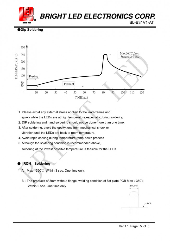 BL-B31V1-AT datasheet page 5