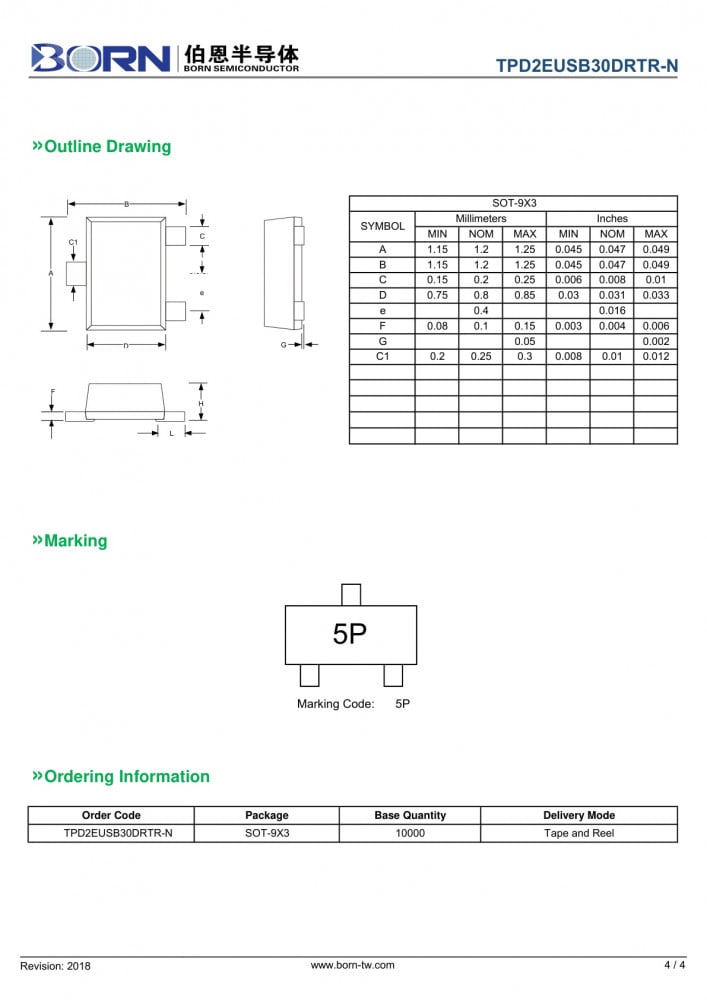 TPD2EUSB30DRTR-N datasheet page 4