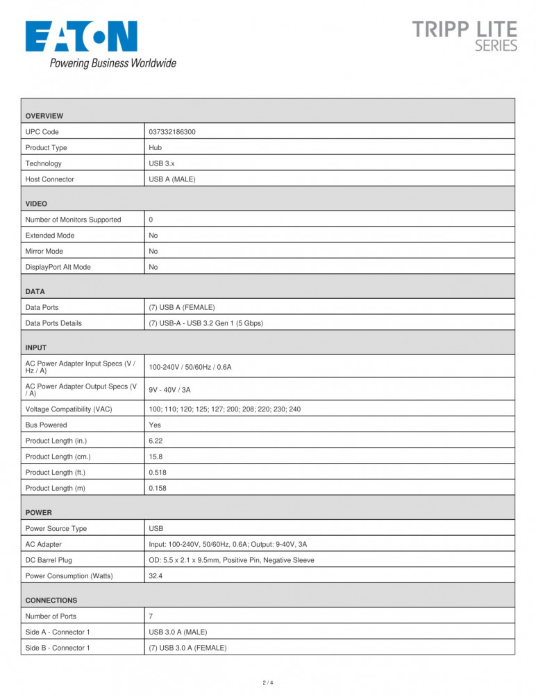 U360-007-IND product documentation page 2