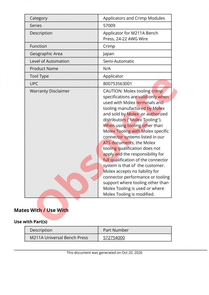 MOLEX 570093000 product document image, page 2
